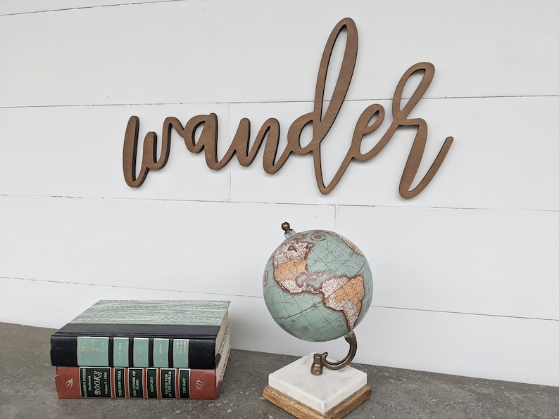 Wander Sign Wander Word Cutout 1/2 Thick Wooden - Etsy