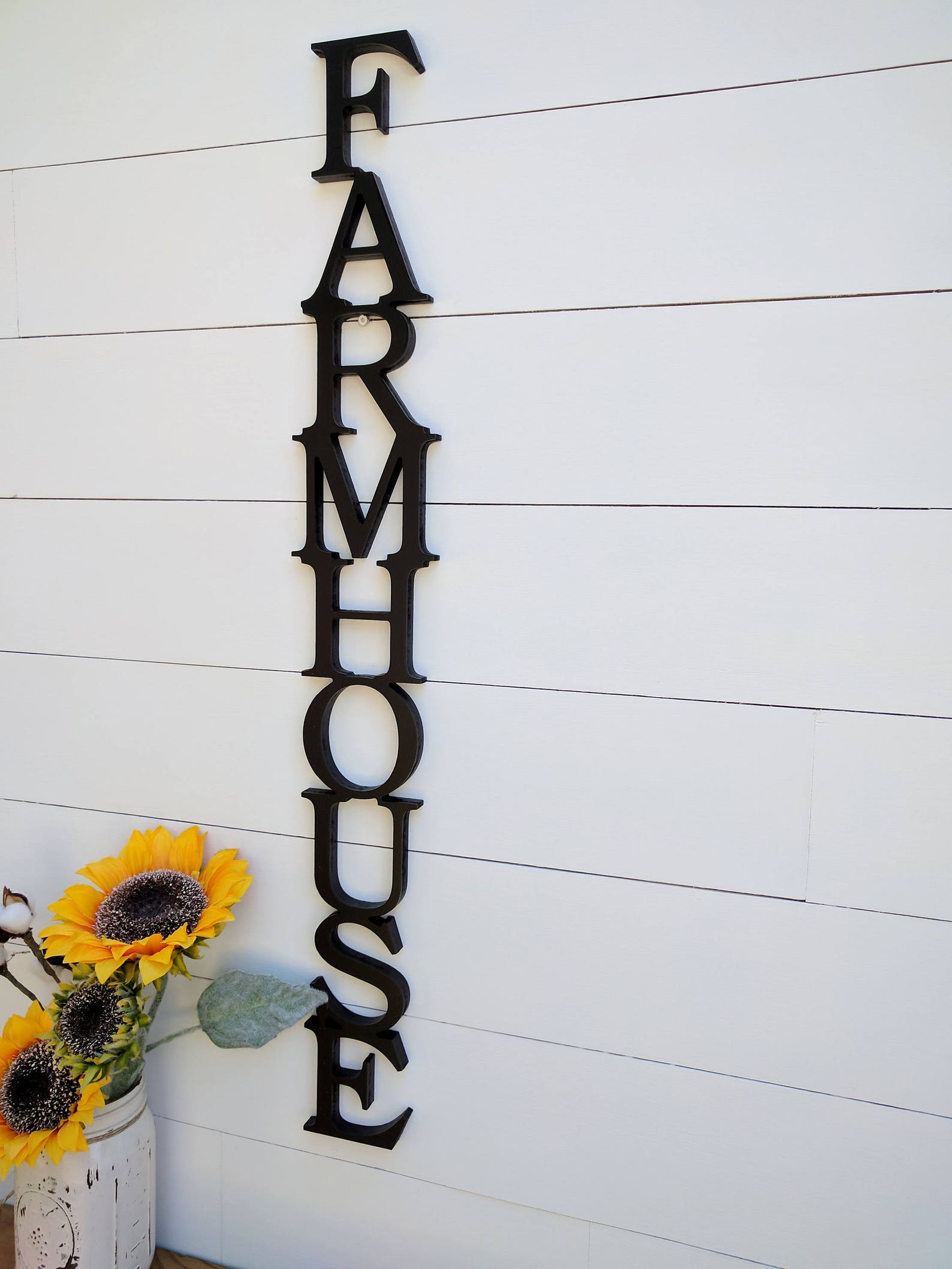 Farmhouse Word Cutout Wooden Letters Farmhouse Sign - Etsy