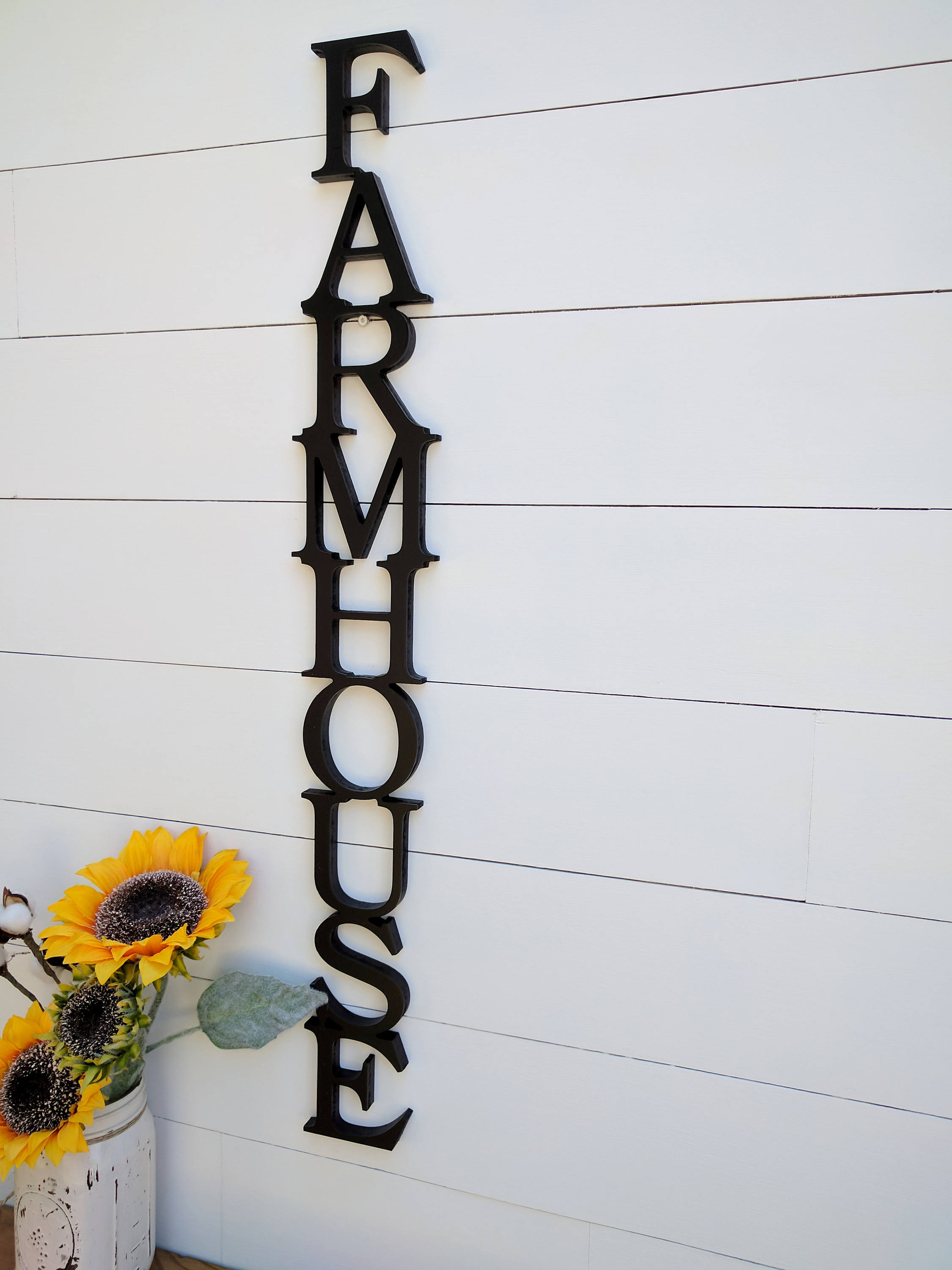 Farmhouse Word Cutout Wooden Letters Farmhouse Sign - Etsy