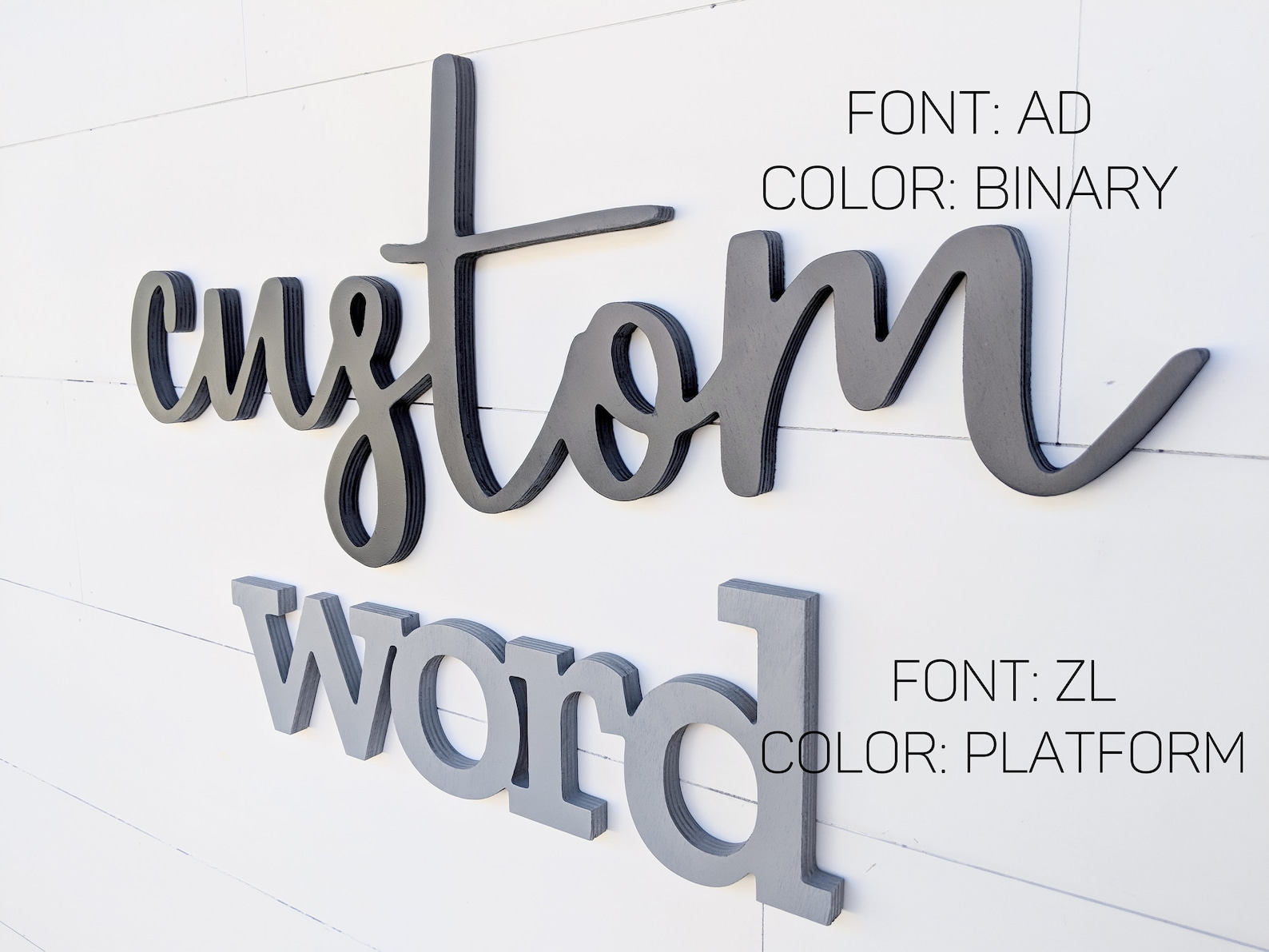 Word Cutouts, Custom Wood Letters, Custom Wooden Sign, Last Name Sign ...