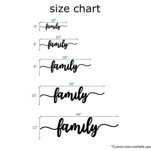 Family Word Cut Out | Family Sign | Wooden Letters | Family Cutout ...