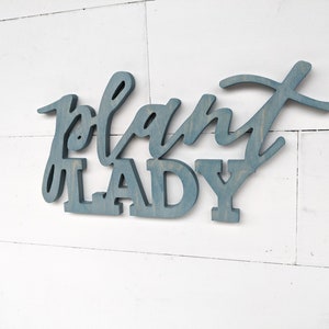 Plant Lady Sign, Plant Lady Cutout, 1/2" Thick Wooden Letters Plant ...