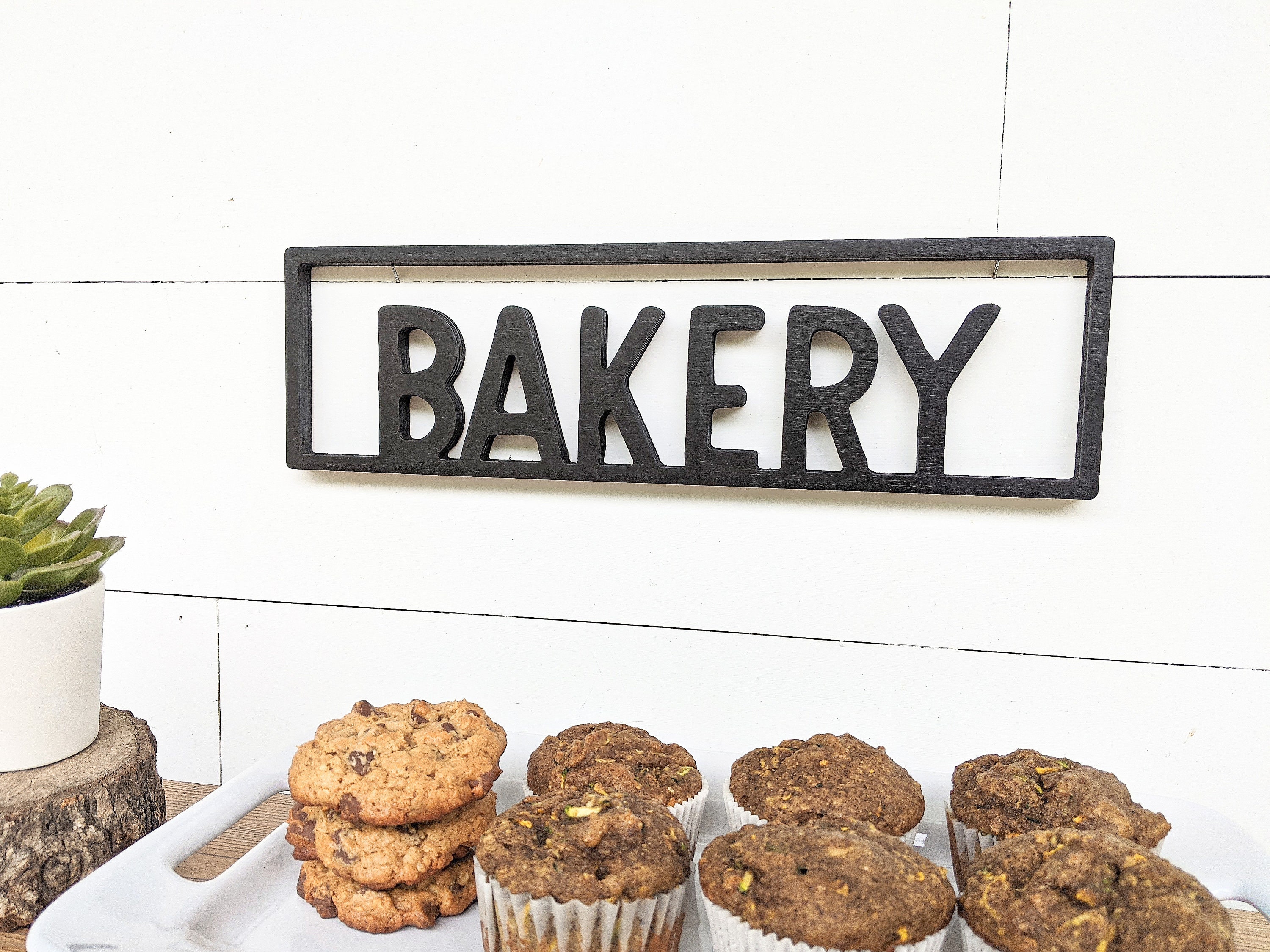 Bakery Sign Bakery Word Cutout 1/2 Thick Wooden | Etsy