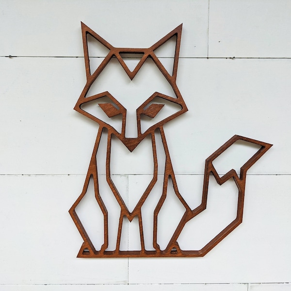 Geometric Fox - Etsy