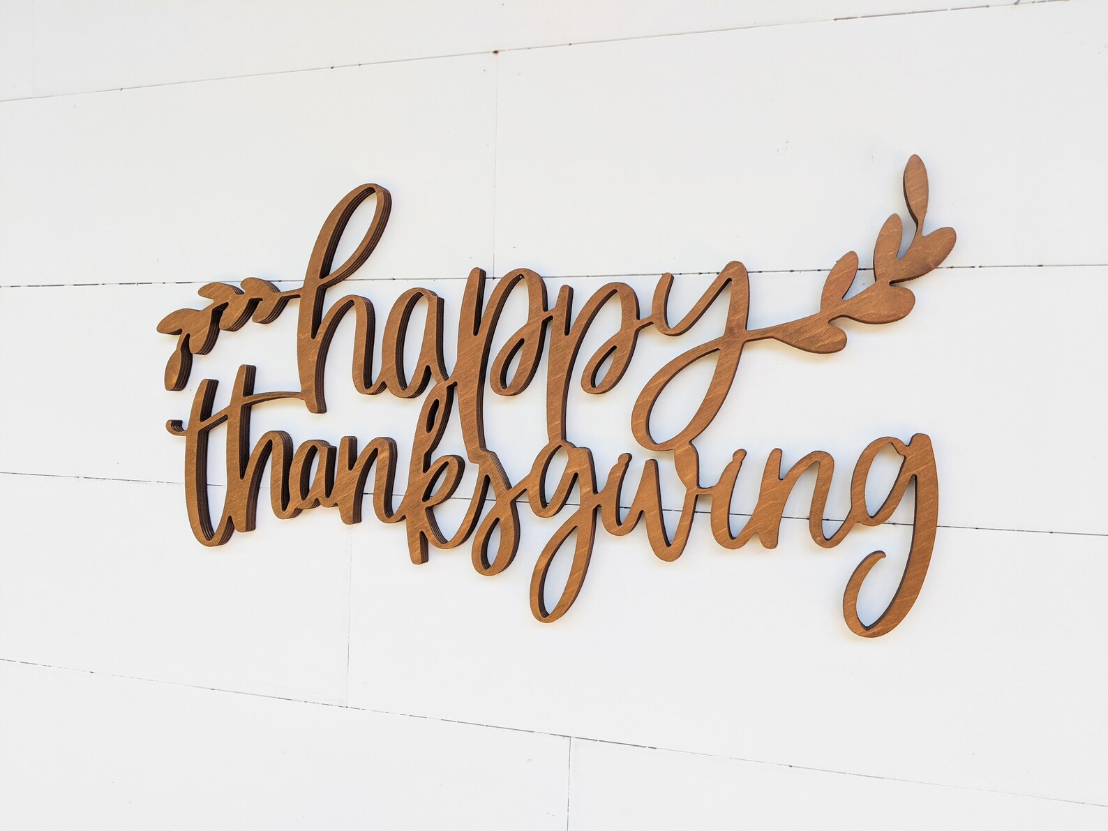 Happy Thanksgiving Sign Fall Wall Art 1/2 Thick Wooden - Etsy