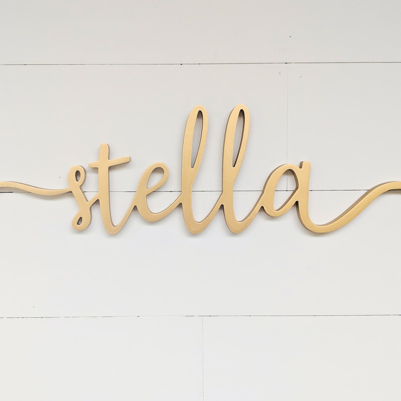 Gold Name Sign - Etsy