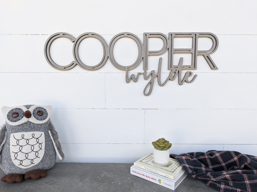 Baby Boy or Girl Nursery Sign, Baby Name Cutout, Boys Name Sign, Girls ...