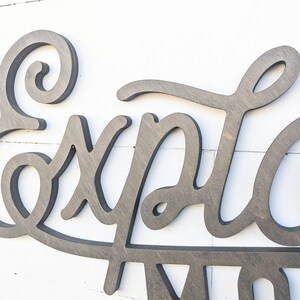 Explore More Sign | Wooden Explore Sign | Wooden Adventure Sign ...