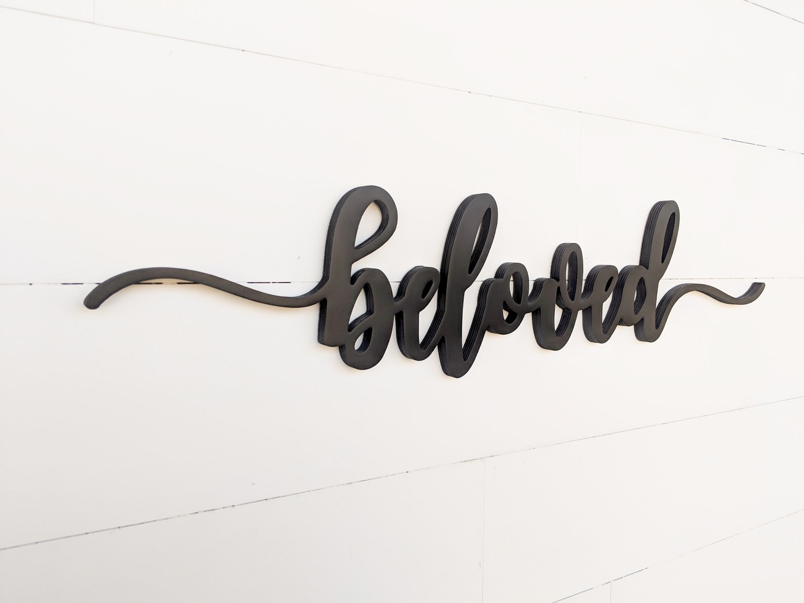 Beloved Word Cutout Word Wooden Letters Beloved Cutout | Etsy