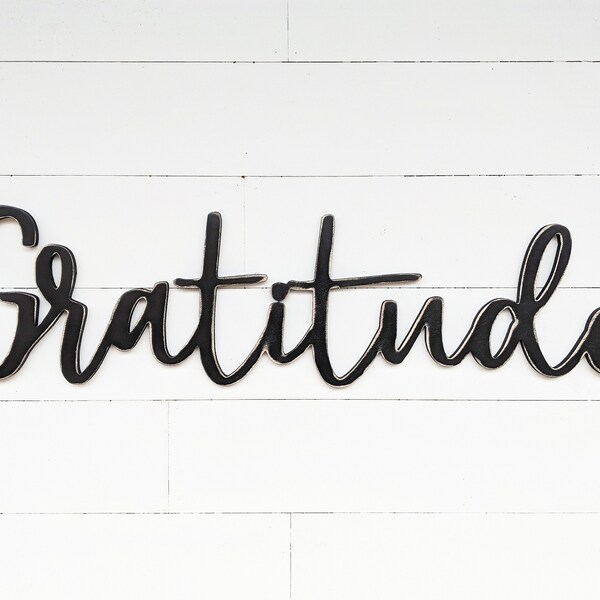 Gratitude Sign - Etsy