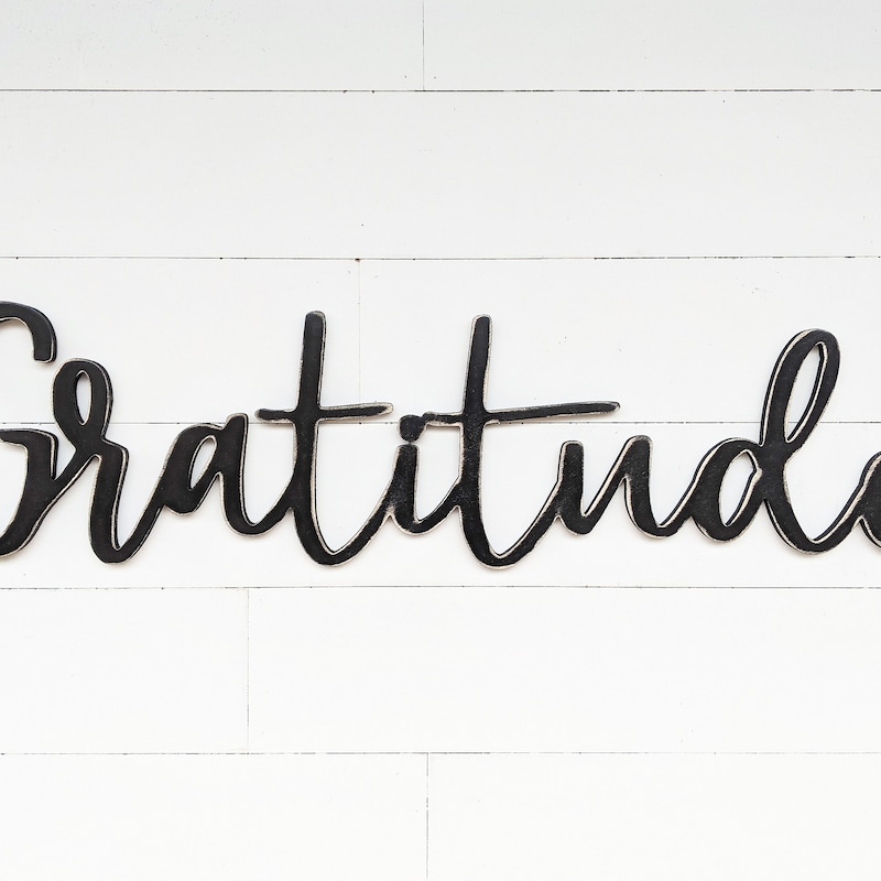 Gratitude Sign - Etsy