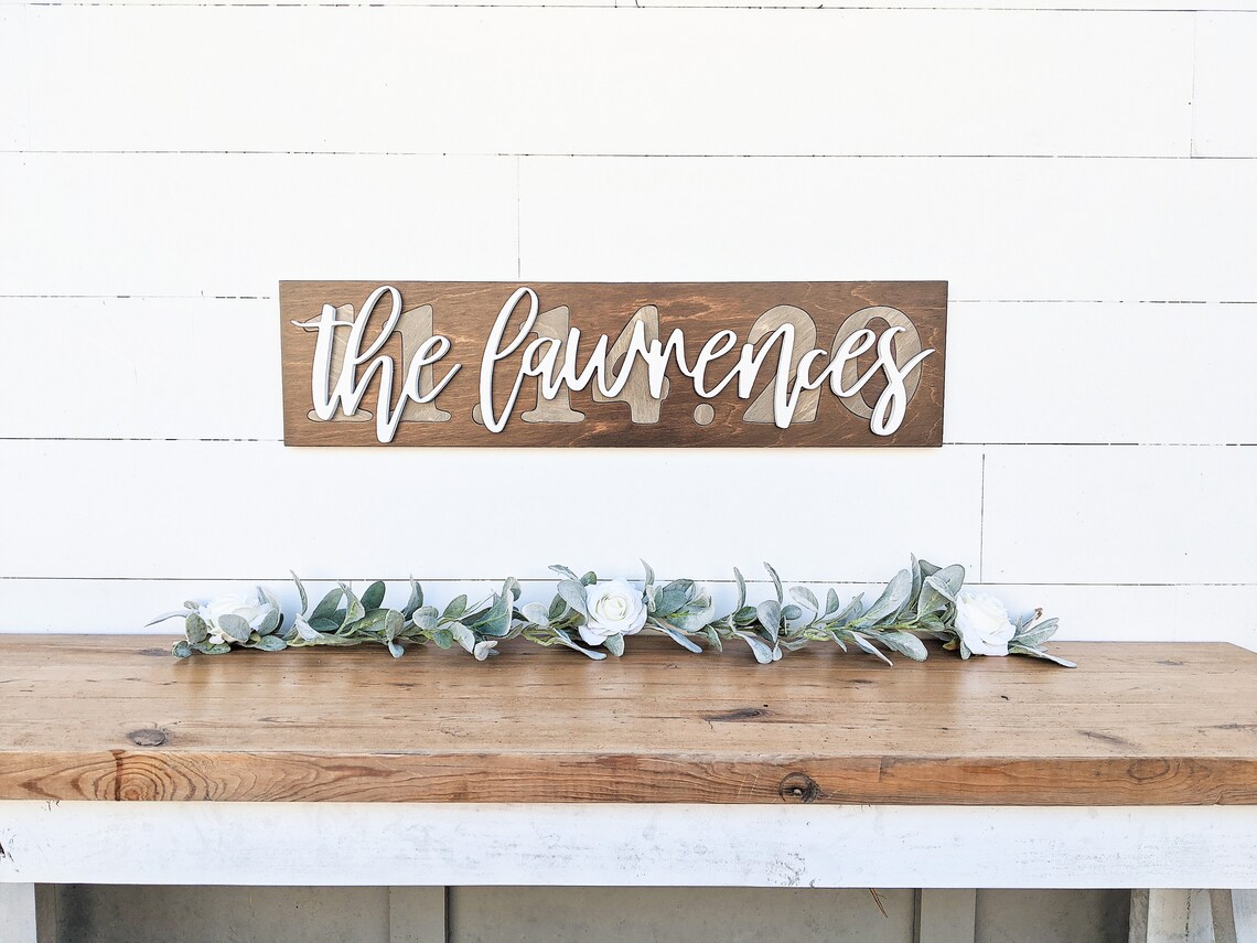 Wedding Date Sign Last Name Sign Wedding Sign Wedding - Etsy