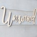 Unwind Word Cutout Unwind Wooden Letters Unwind Sign 1/2 Inch Thick ...