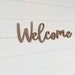 Welcome Word Cutout | Wooden Letters | Welcome Sign | - Etsy