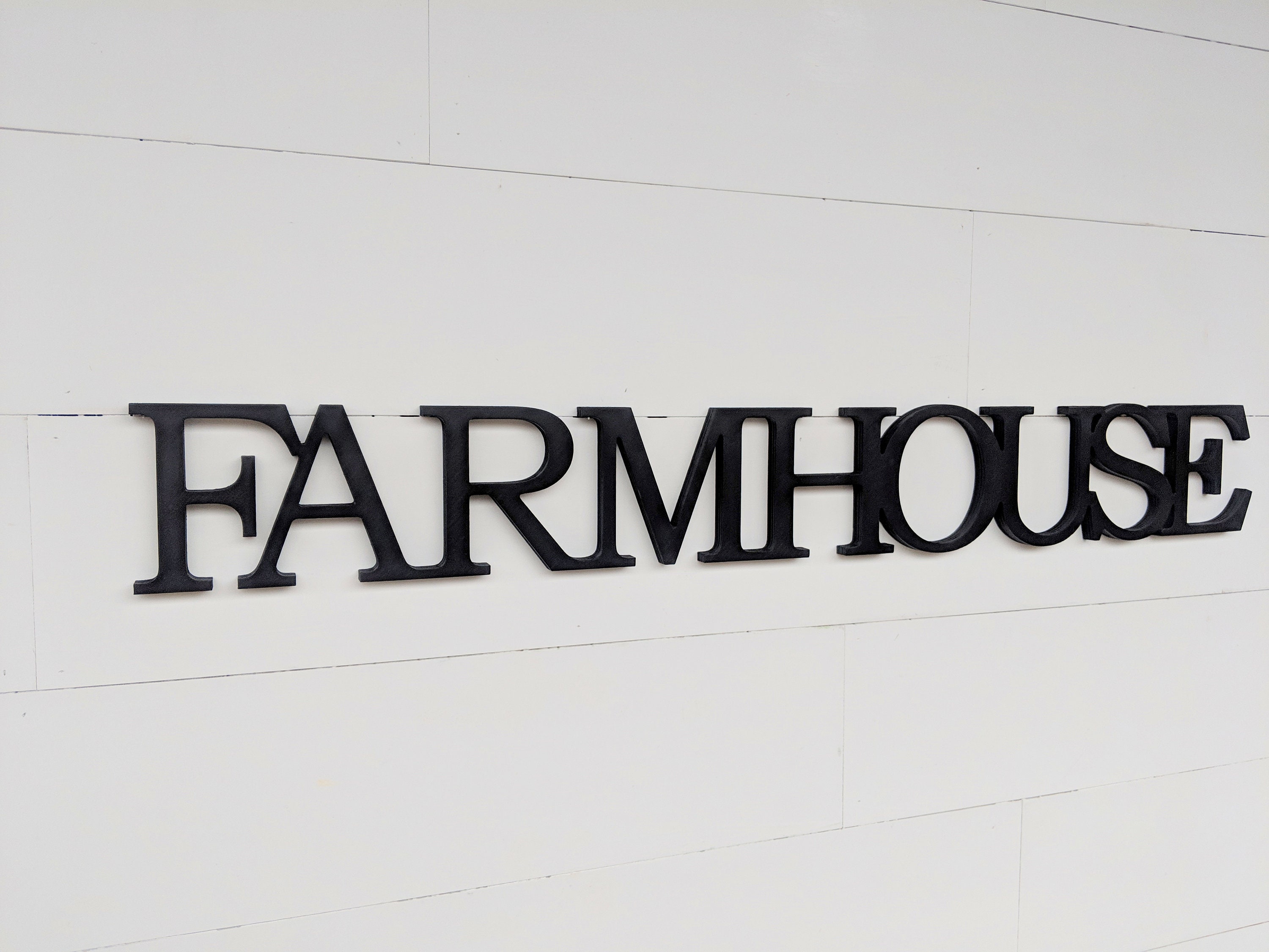 Farmhouse Word Cutout Wooden Letters Farmhouse Sign - Etsy
