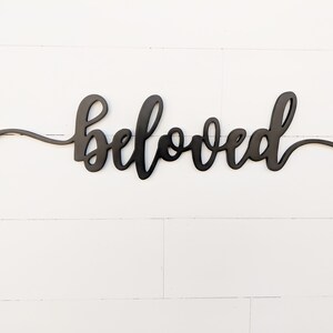 Beloved Word Cutout | Word Wooden Letters | Beloved Cutout - Etsy