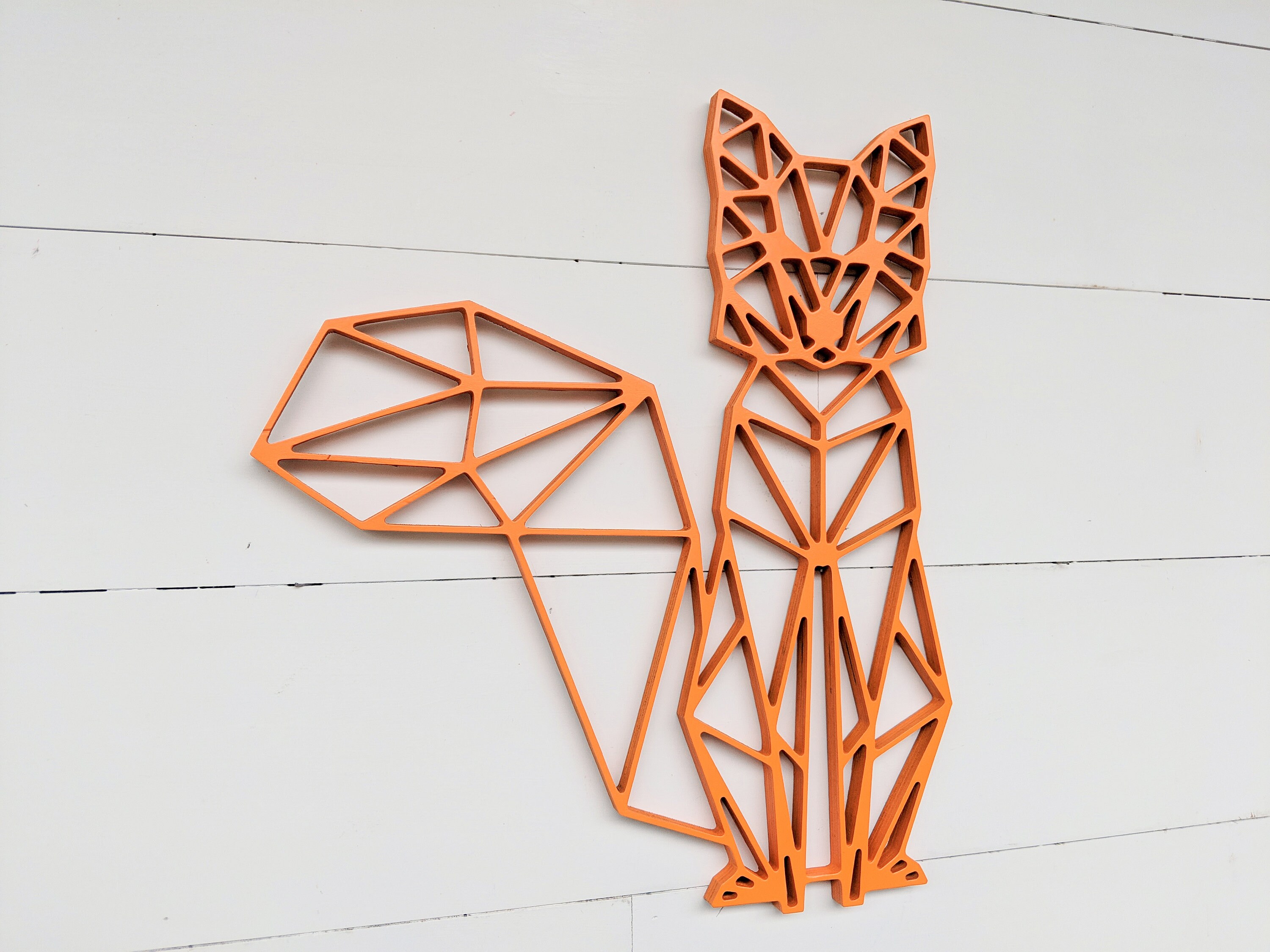 Geometric Fox Wall Hanging Geometric Woodland Wall Decor | Etsy
