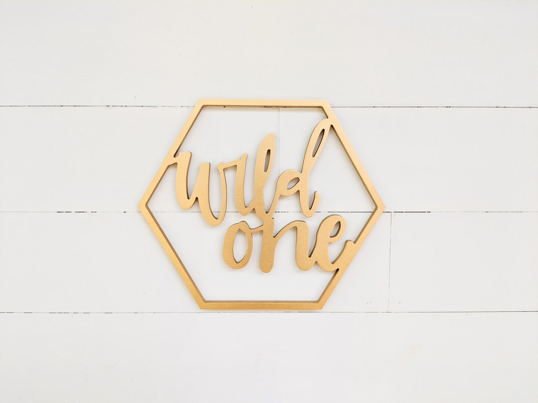 Wild One Wall Hanging | Wild One Decor| Wild One Sign Available in 4 ...