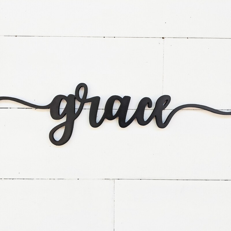 Wooden Grace Sign - Etsy