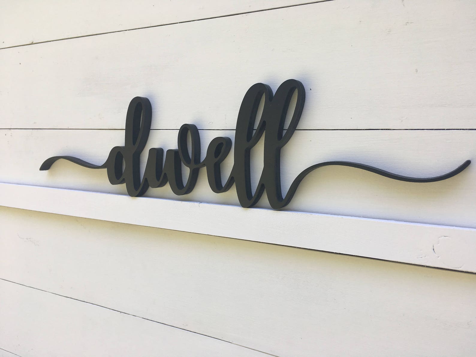 Dwell Word Cutout Wooden Letters Dwell Sign | Etsy