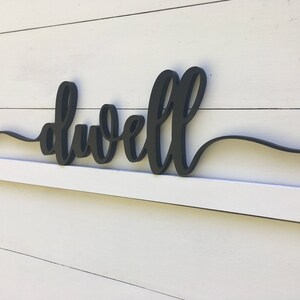 Dwell Word Cutout | Wooden Letters | Dwell Sign | - Etsy