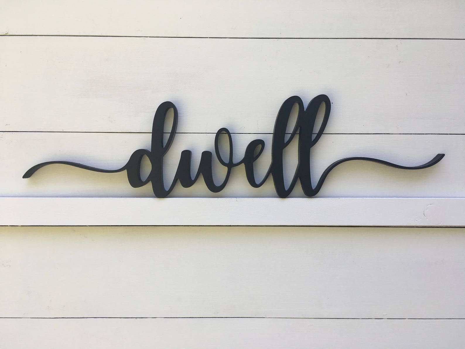 Dwell Word Cutout Wooden Letters Dwell Sign | Etsy