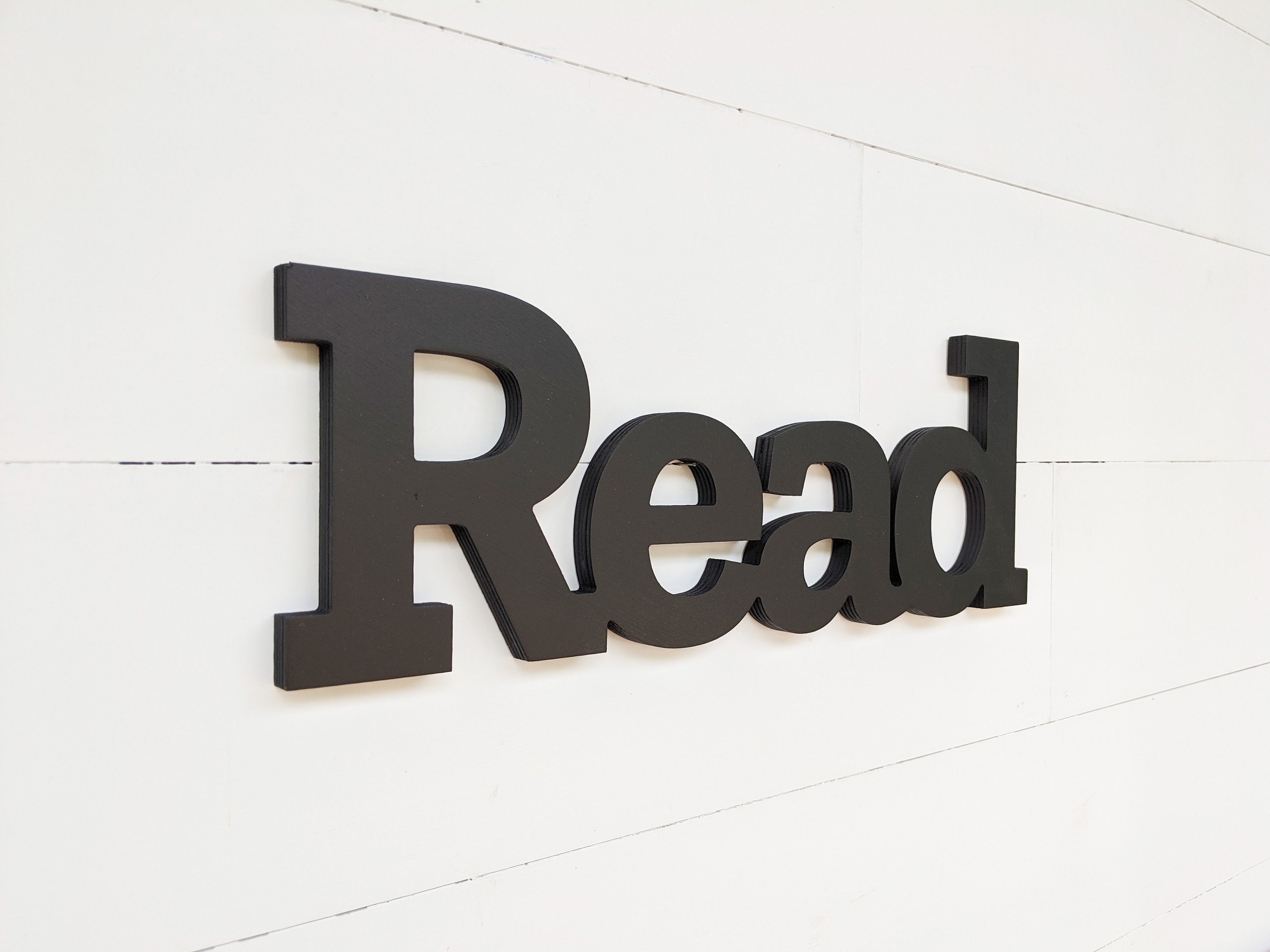 Read Word Cutout Word Wooden Letters Read Cutout | Etsy