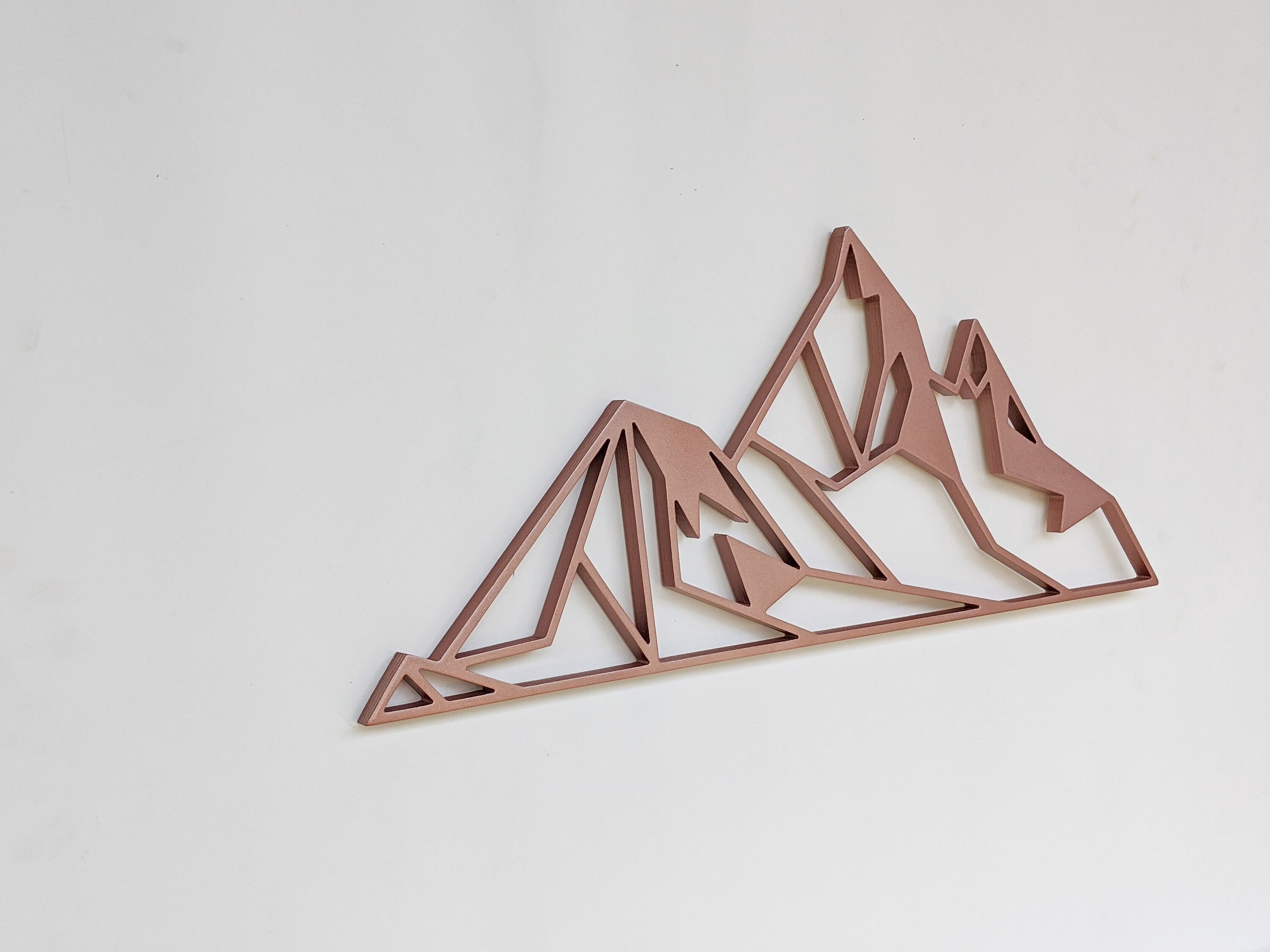 Geometric Mountains wall hanging Geometric woodland theme | Etsy