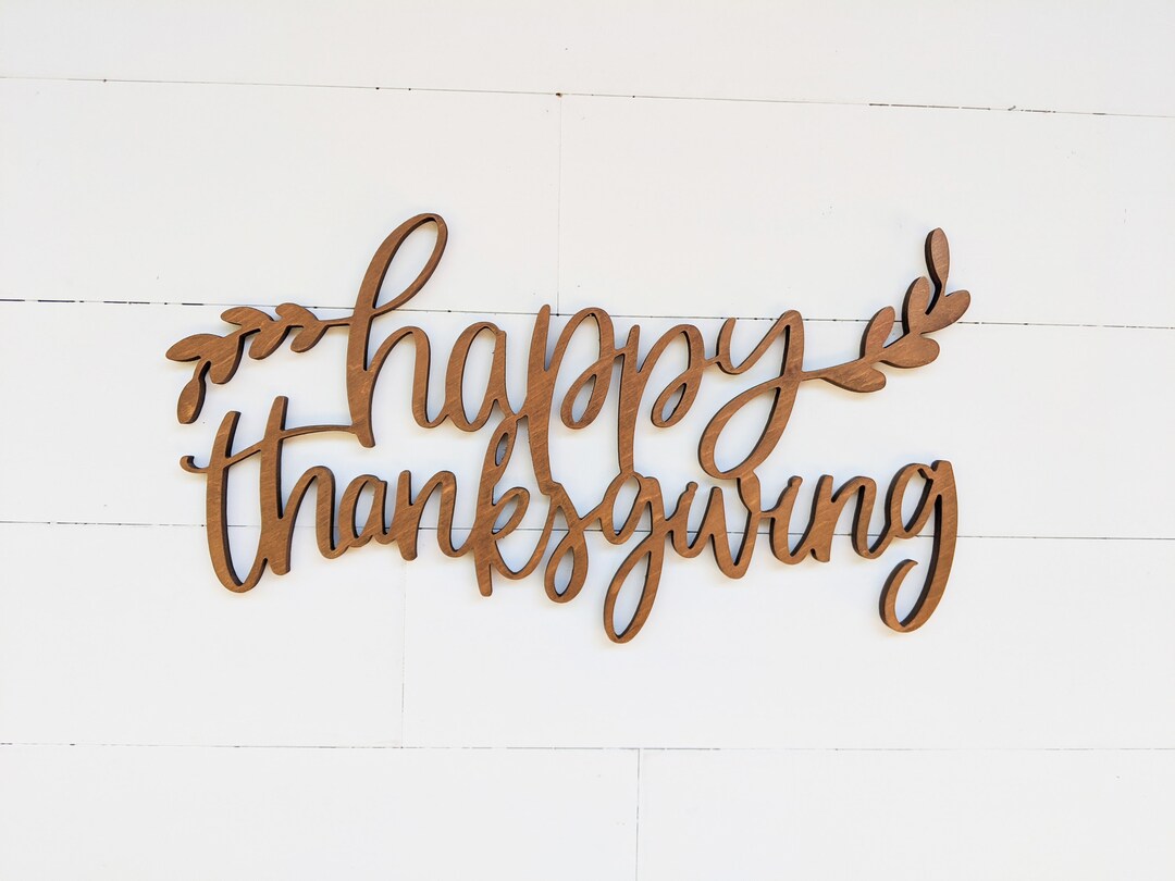 Rustic Thanksgiving Wooden Wall Sign: Autumn Home Decor - Etsy