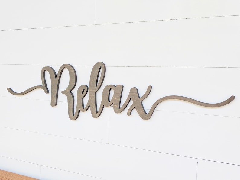Relax Wood Cutout Relax Sign Relax Wall Sign Relax Decor - Etsy