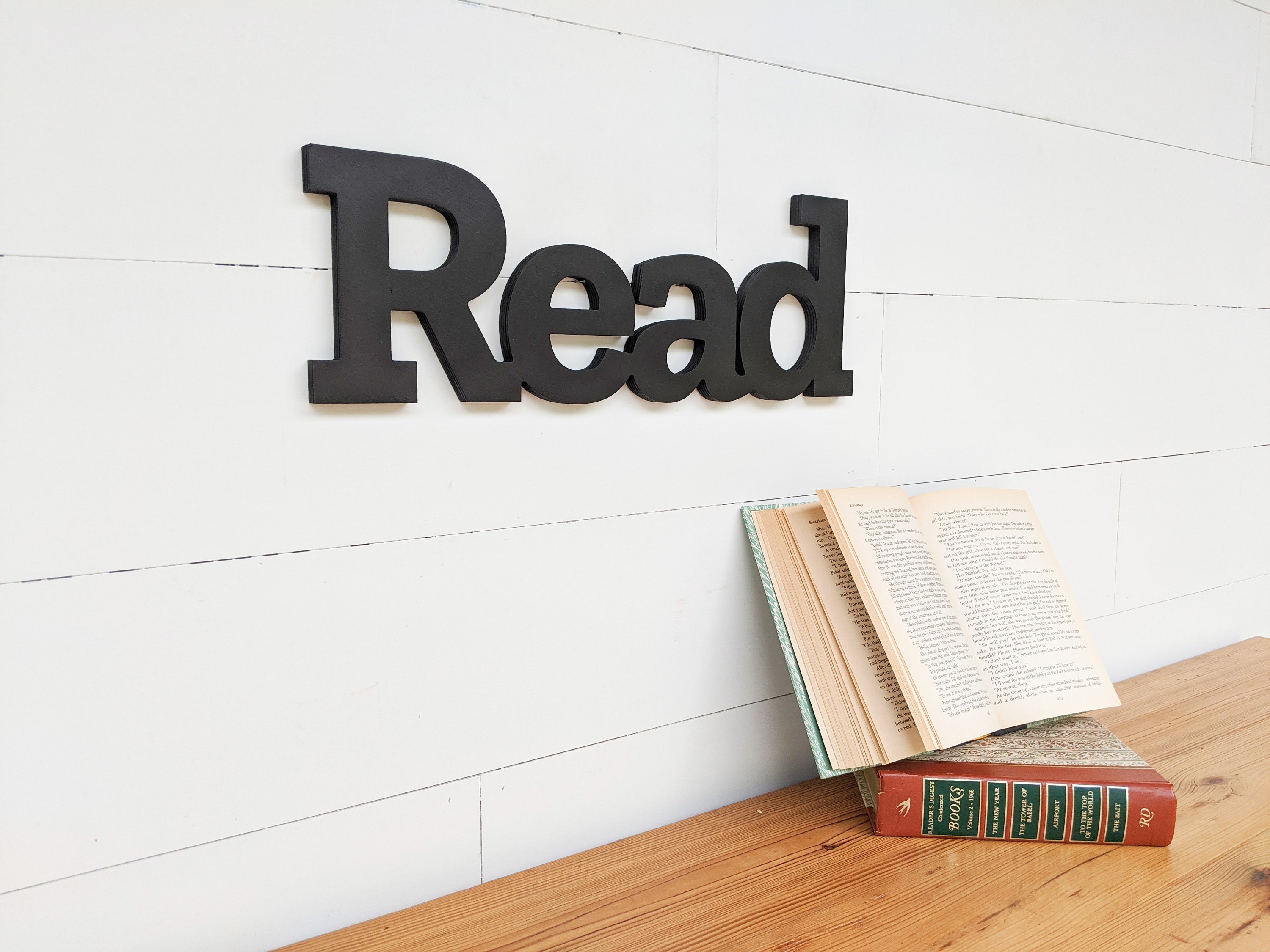 Read Word Cutout Word Wooden Letters Read Cutout | Etsy