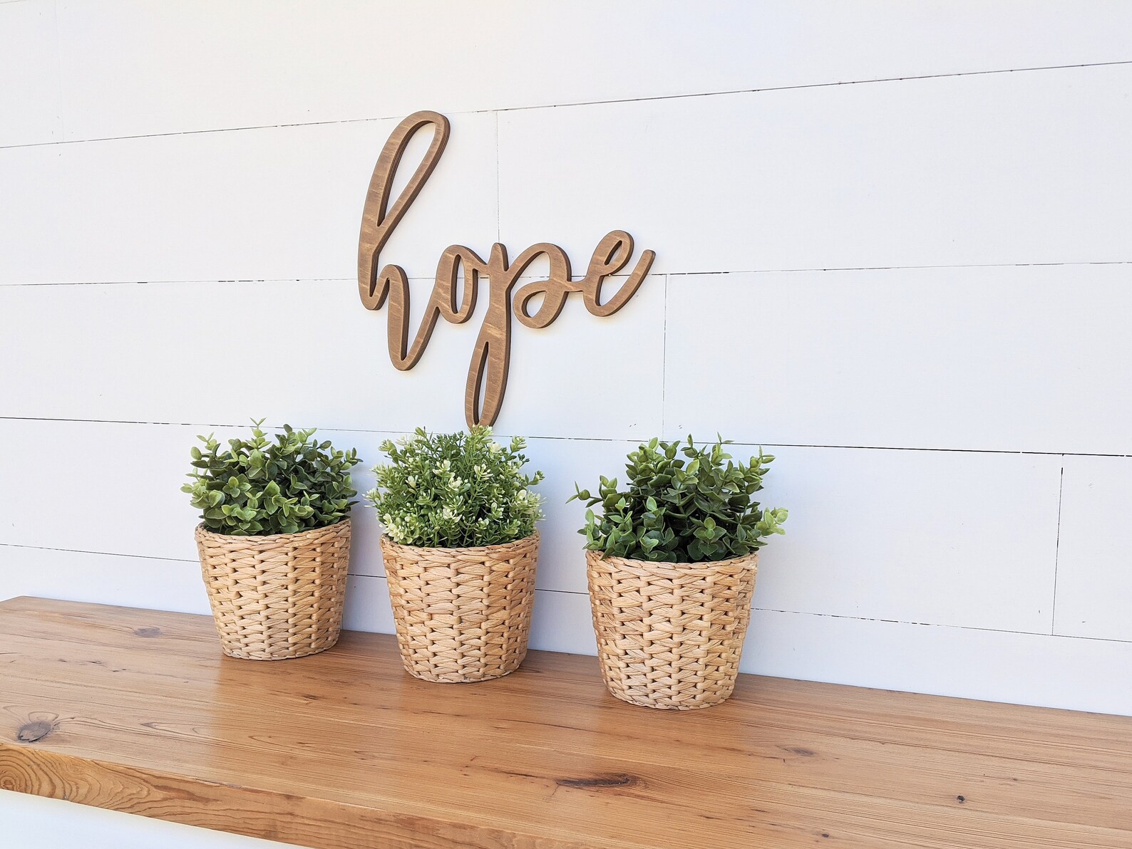 Hope Sign Hope word cutout 1/2 thick wooden letters | Etsy