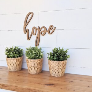 Hope Sign, Hope Word Cutout, 1/2" Thick Wooden Letters Hope Sign, Hope ...
