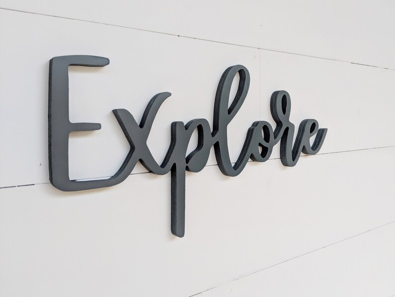 Explore Sign Explore Word Cutout 1/2 Thick Wooden - Etsy