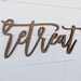 Retreat Sign Retreat Word Cutout 1/2 Thick Wooden - Etsy