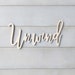 Unwind Word Cutout Unwind Wooden Letters Unwind Sign 1/2 Inch Thick ...