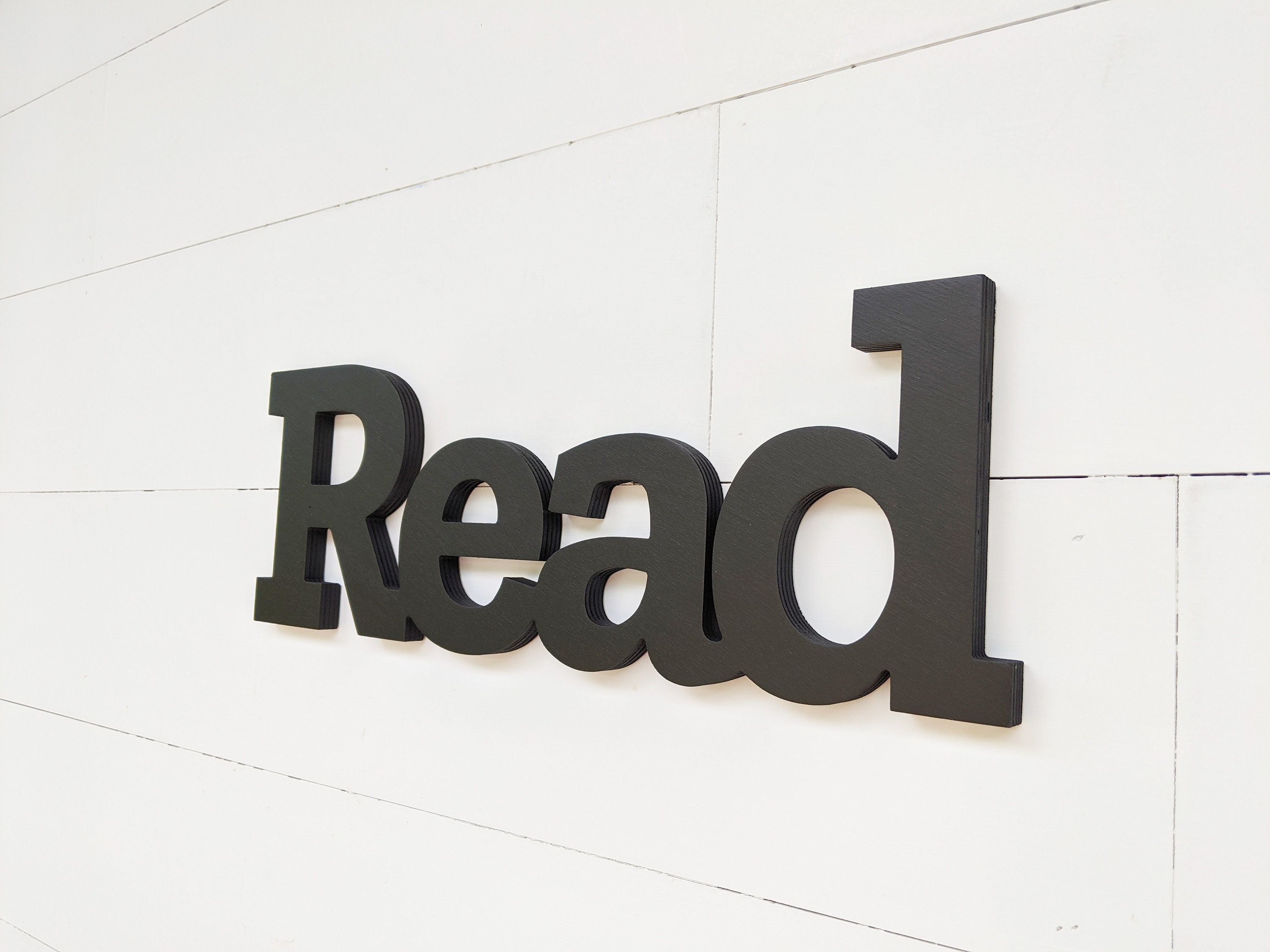 Read Word Cutout Word Wooden Letters Read Cutout | Etsy