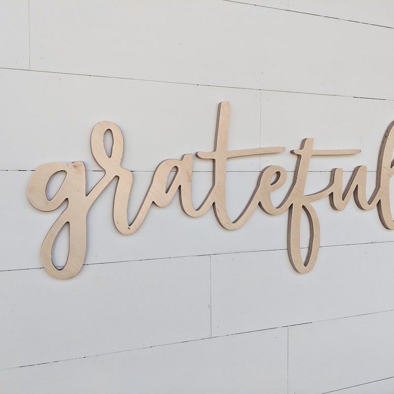Grateful Sign - Etsy