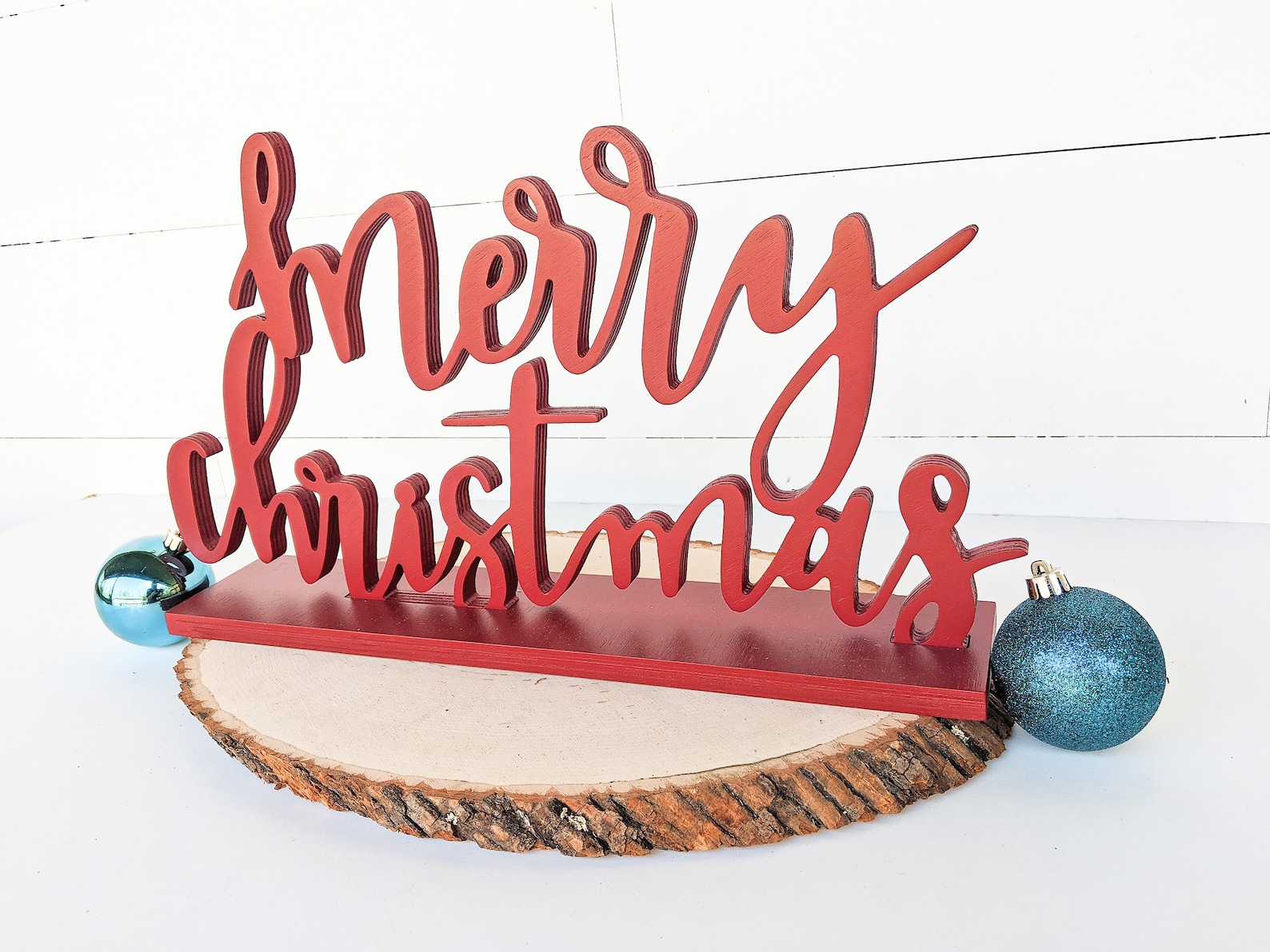Merry Christmas Free-standing Sign Christmas Decor Merry - Etsy