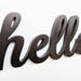 Hello Word Cutout Hello Wall Hanging Hello Wood Sign - Etsy