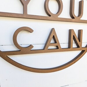 Yes You Can Sign | Wooden Wall Decor | Inspirational Wall Decor ...