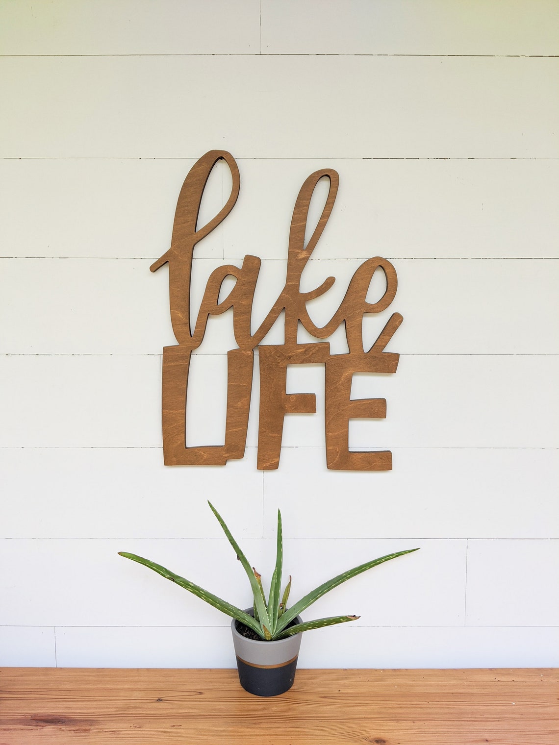 Lake Life Sign Wooden Lake Decor Lake Sign Lake Wall - Etsy