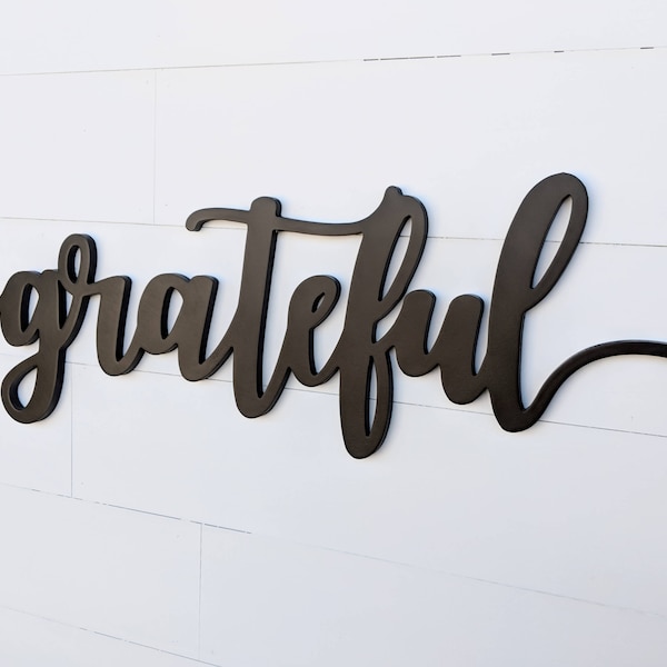 Grateful Sign - Etsy