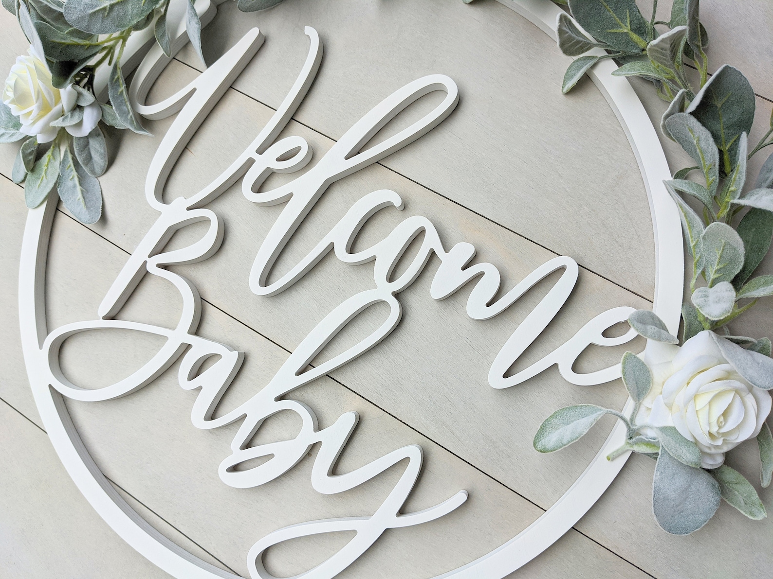 Welcome Baby Wooden Sign Baby Announcement Sign Hospital - Etsy