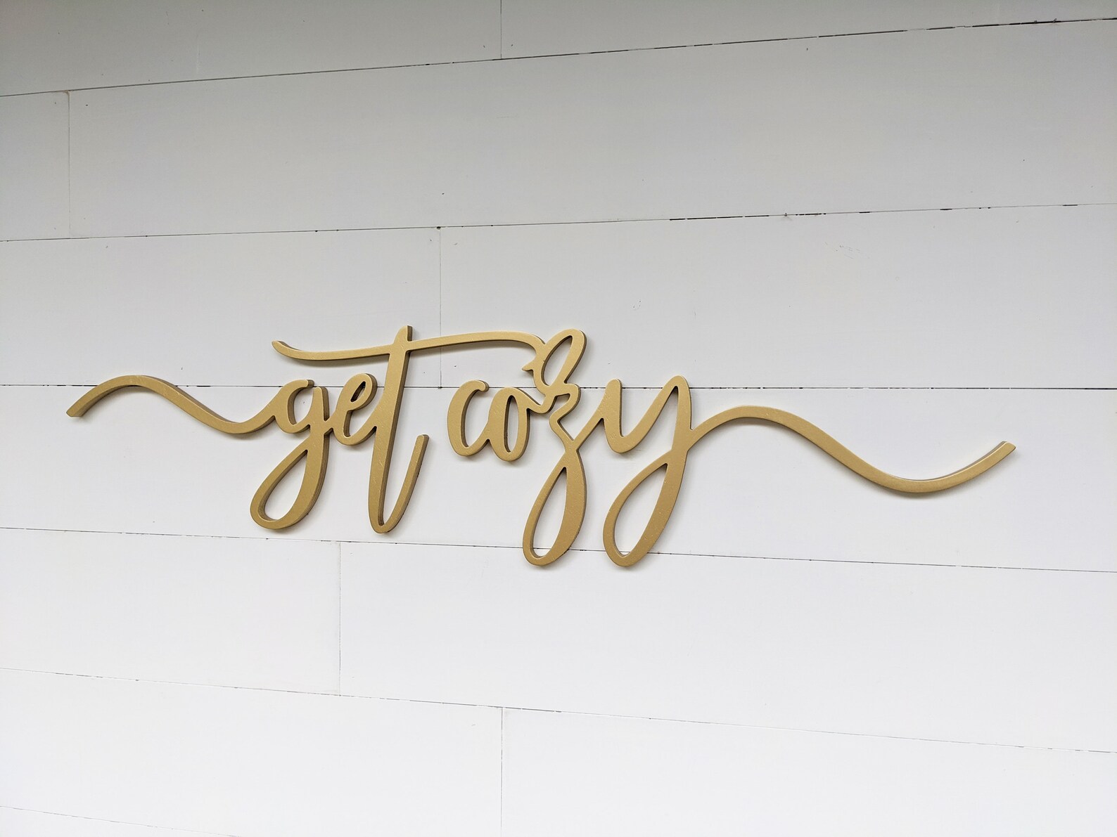 Get Cozy Sign Color Options Get Cozy With Swashes Cutout | Etsy