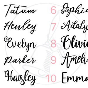 Name Sign for Girls Nursery With 10 Font Options | Girls Name Wood ...