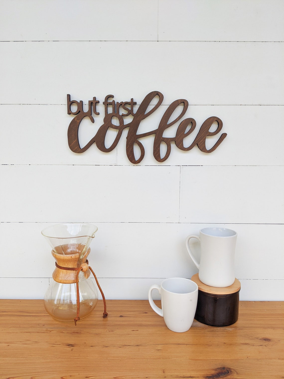 But First Coffee Sign Wooden Coffee Sign Coffee Phrase | Etsy