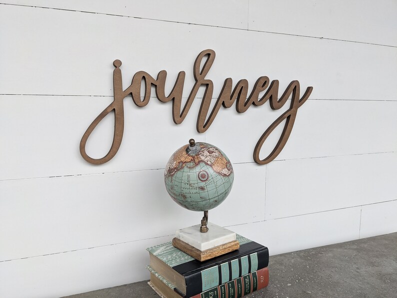 Journey Sign Journey word cutout 1/2 thick wooden | Etsy