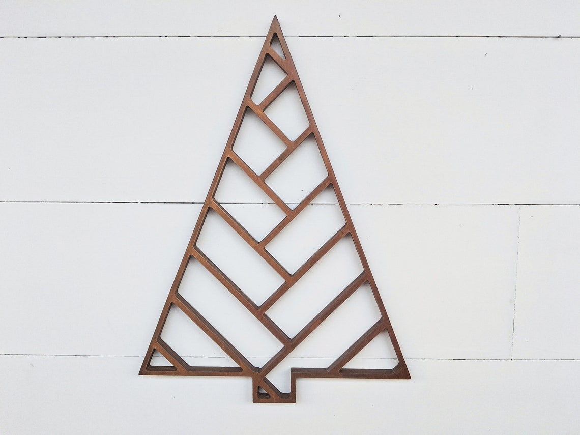 Geometric Forest Trees Wall Art Geometric Wall Decor Tree - Etsy