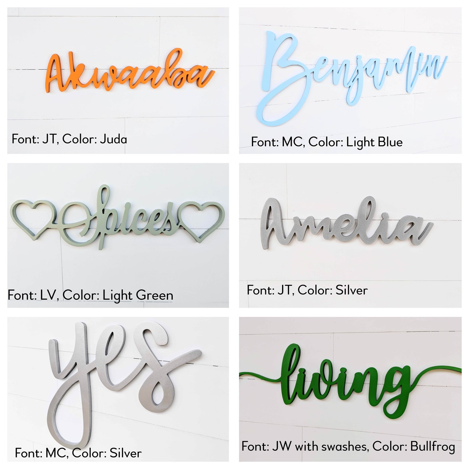 Word Cutouts, Custom Wood Letters, Custom Wooden Sign, Last Name Sign ...